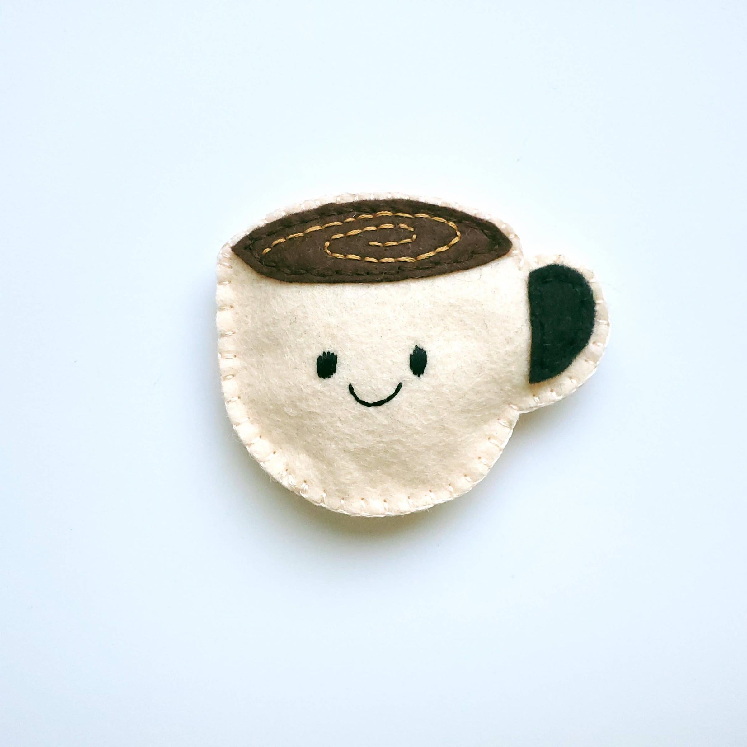 Coffee Felt Hand Stitching Kit – gather here online