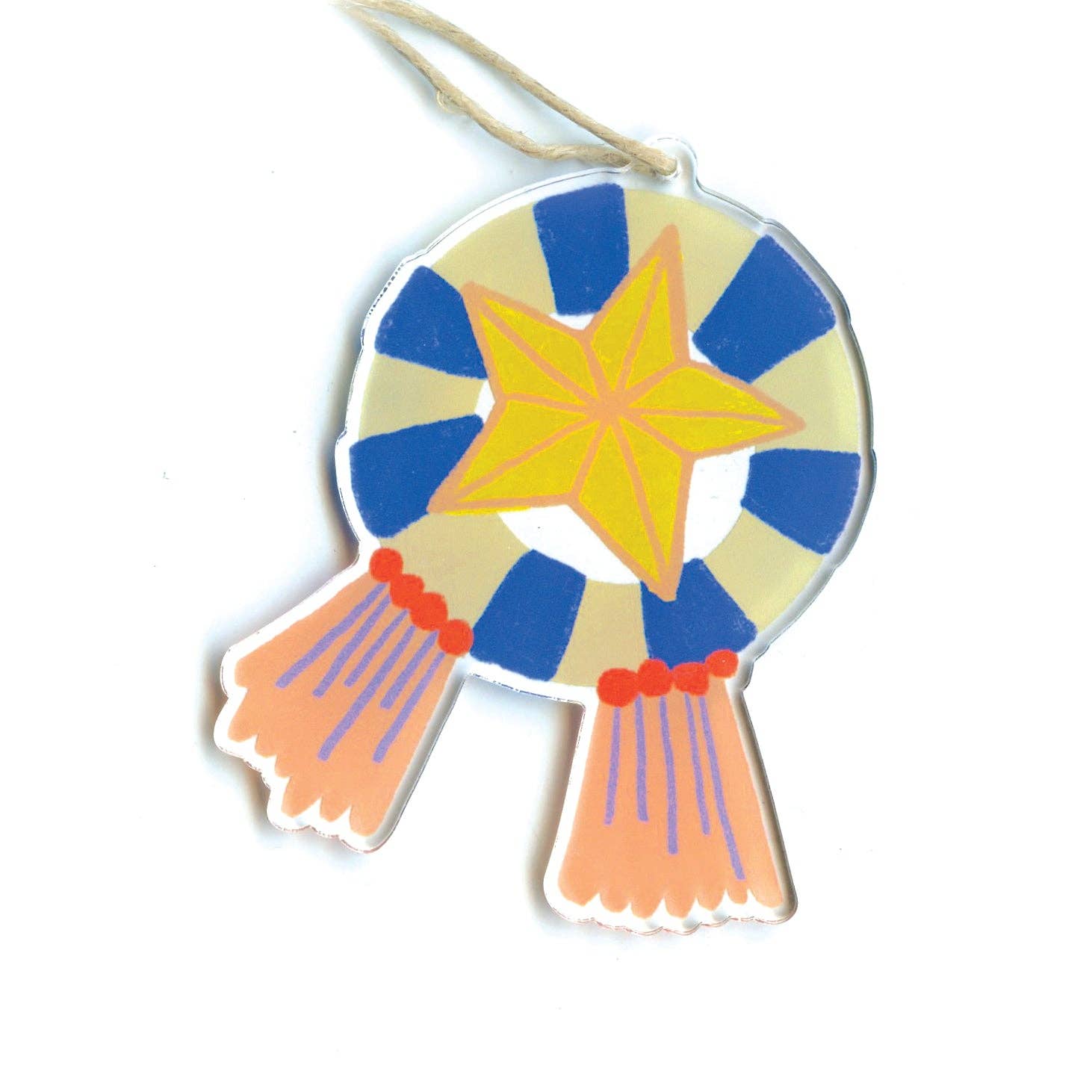 Blue and Pink Parol Holiday Ornament – gather here online