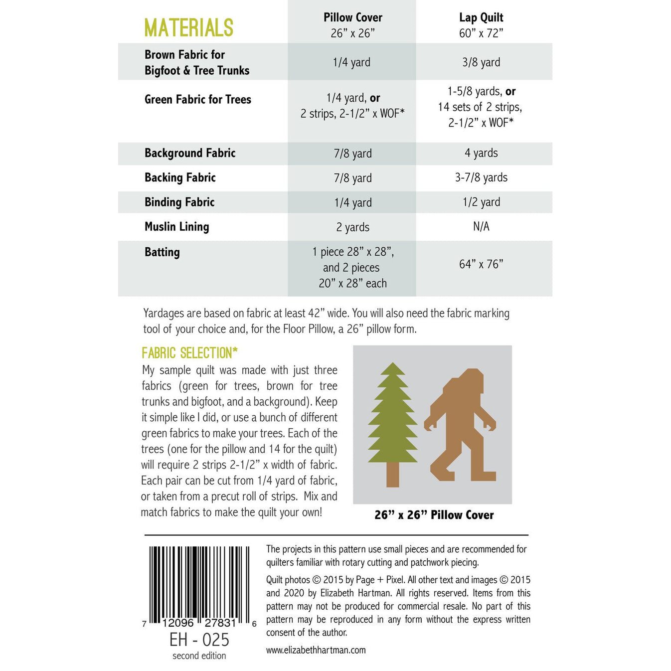 Legendary Bigfoot Quilt Pattern – gather here online