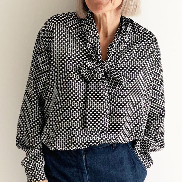 The Tie Front Blouse Pattern - PDF DOWNLOAD – gather here online