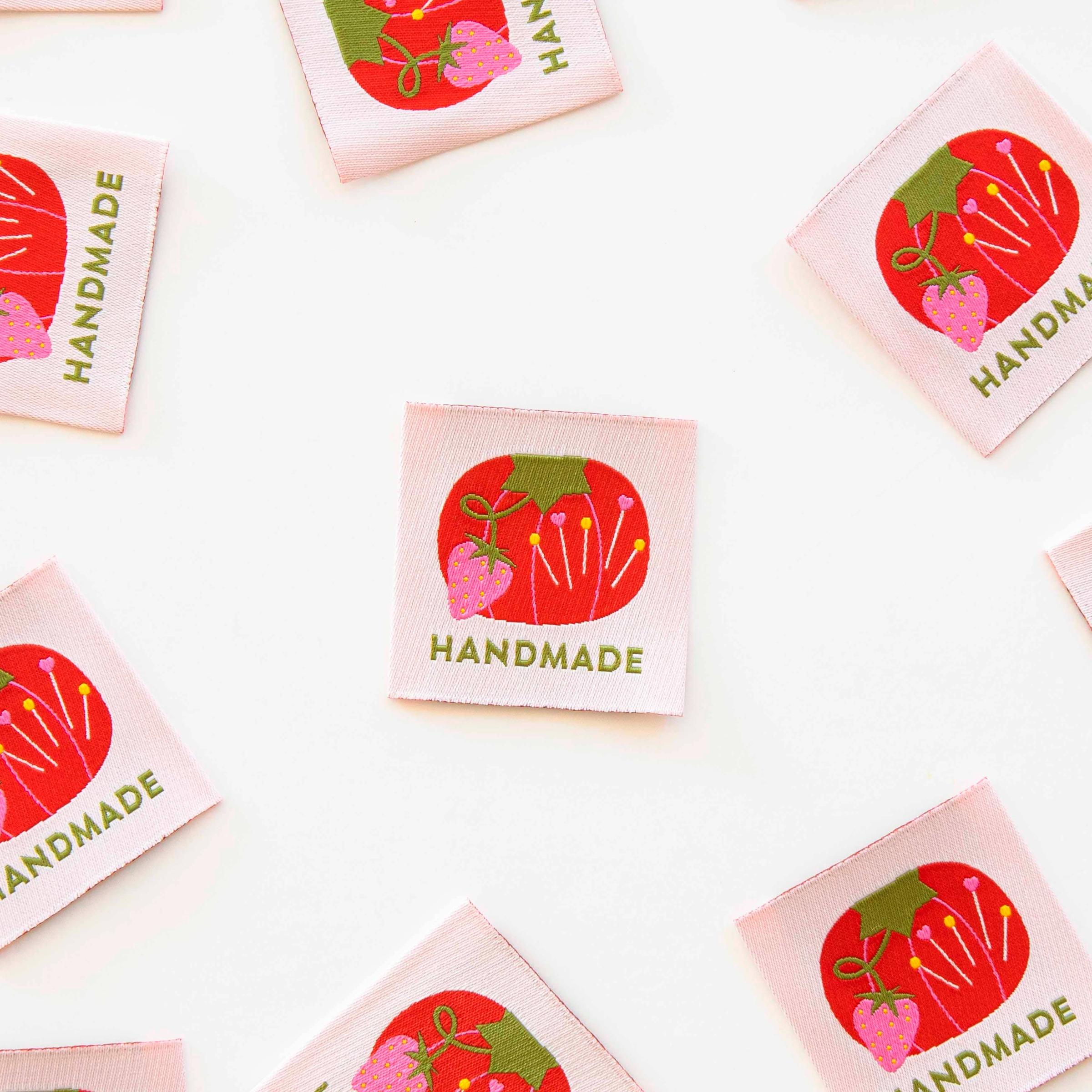 Tomato Pin Cushion Handmade Large Sew-In Labels – gather here online