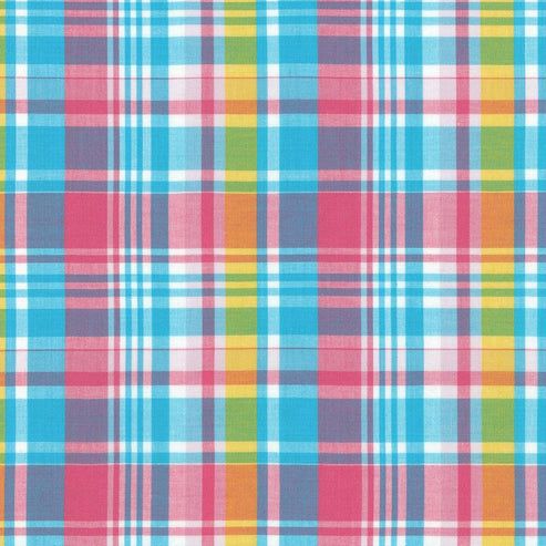 REMNANT: Mad For Madras Candy Pink 30% OFF 1.69 YDS – gather here online